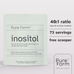 Pure Form Inositol | 40:1 Myo and D-Chiro-Inositol w/ Folic Acid