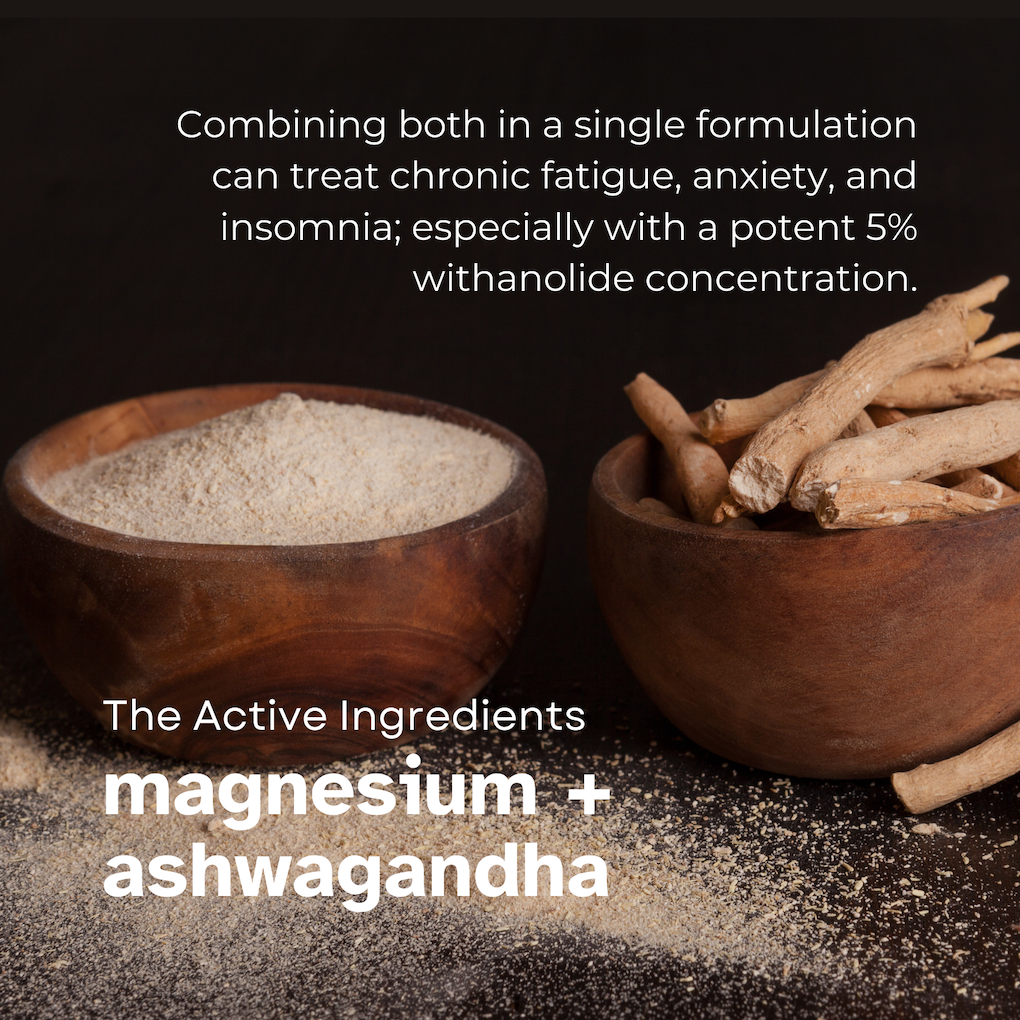 Pure Form Magnesium + Ashwagandha | Quality Sleep & Anxiety Relief
