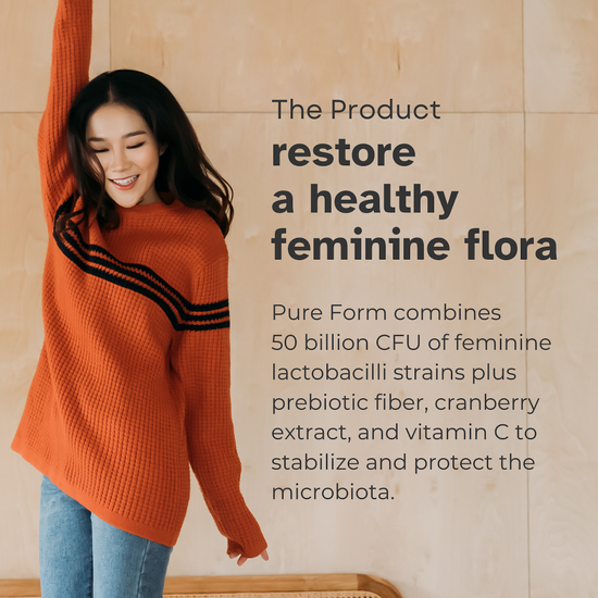 Pure Form Pre+Probiotic for Women | 50B CFU Lactobacilli Strains