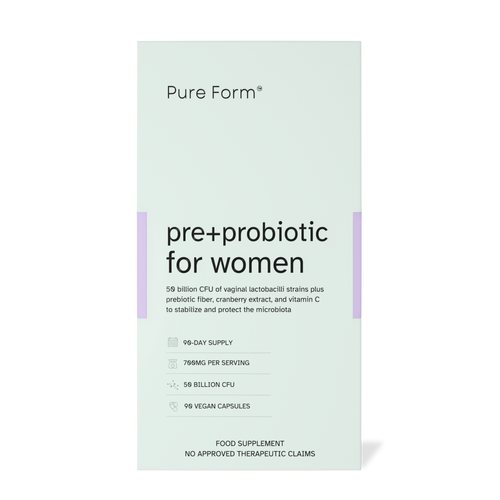 Pure Form® Pre+Probiotic for Women | 50B CFU Lactobacilli Strains