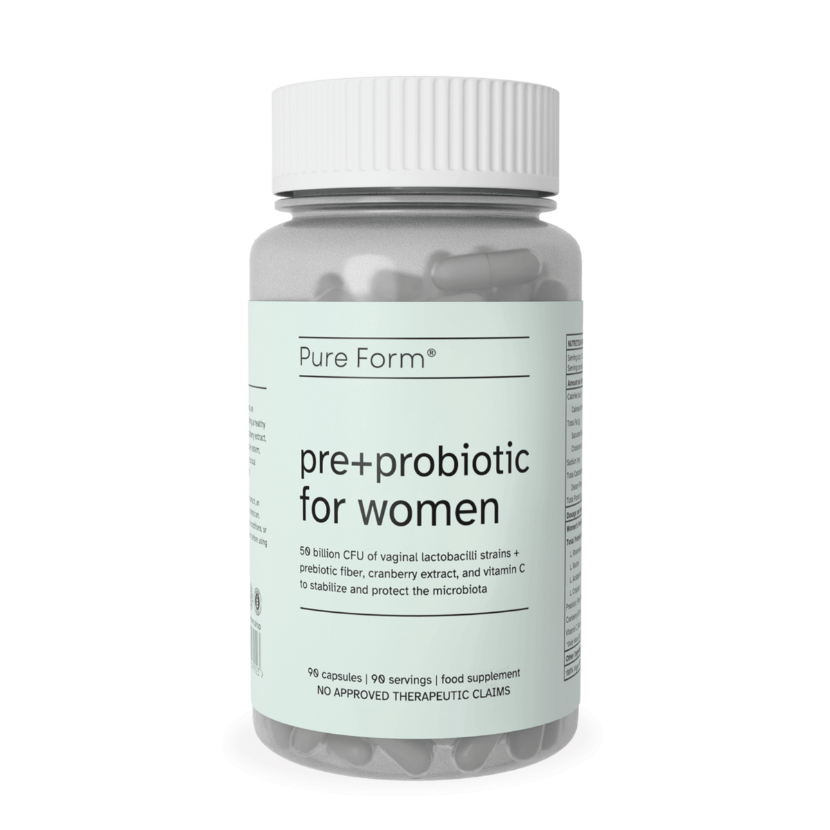 Pure Form® Pre+Probiotic for Women | 50B CFU Lactobacilli Strains