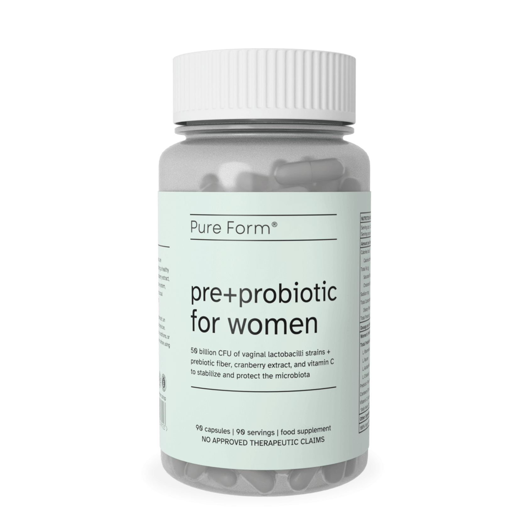 Pure Form® Pre+Probiotic for Women | 50B CFU Lactobacilli Strains