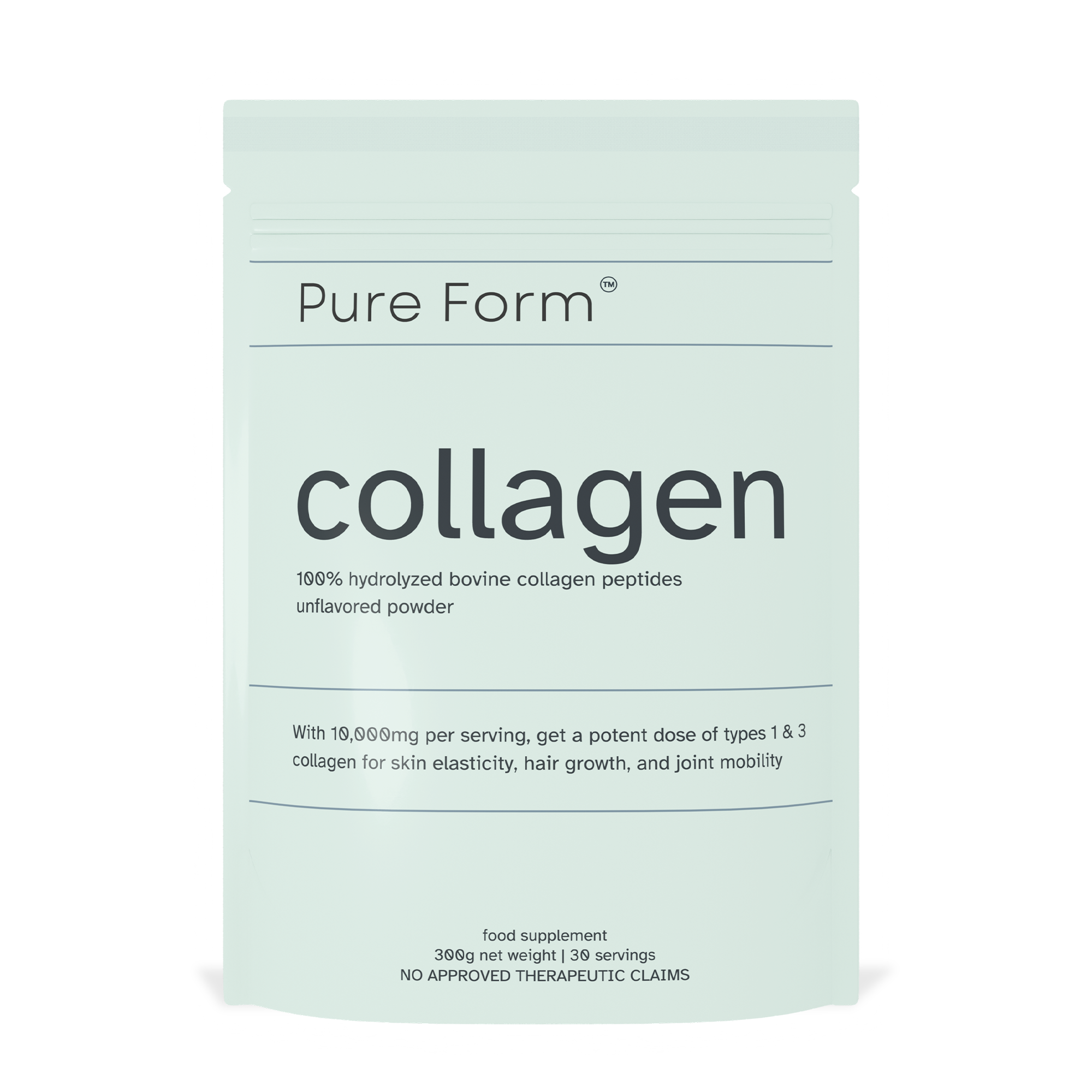 Pure Form® Collagen | 10,000mg Hydrolyzed Bovine Collagen